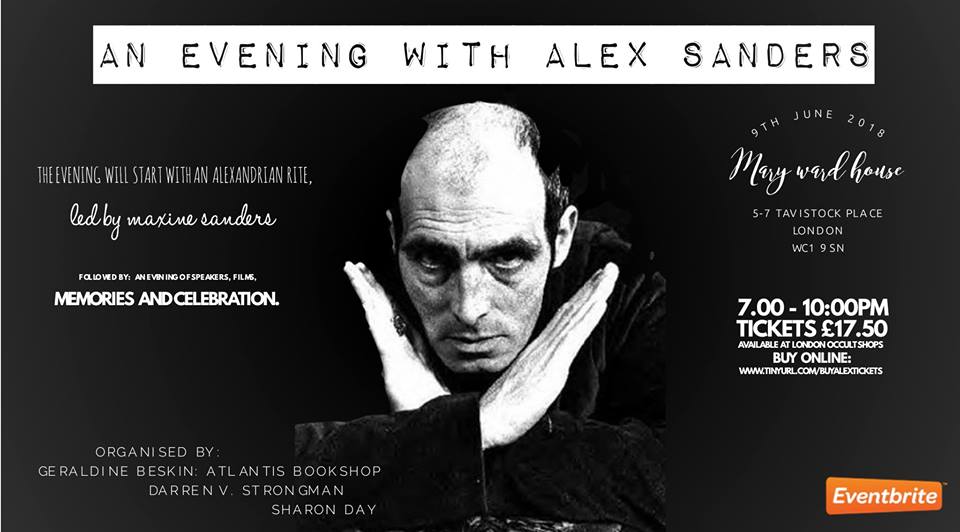 Alex Sanders & Maxine Sanders events in London (May & June 2018 ...