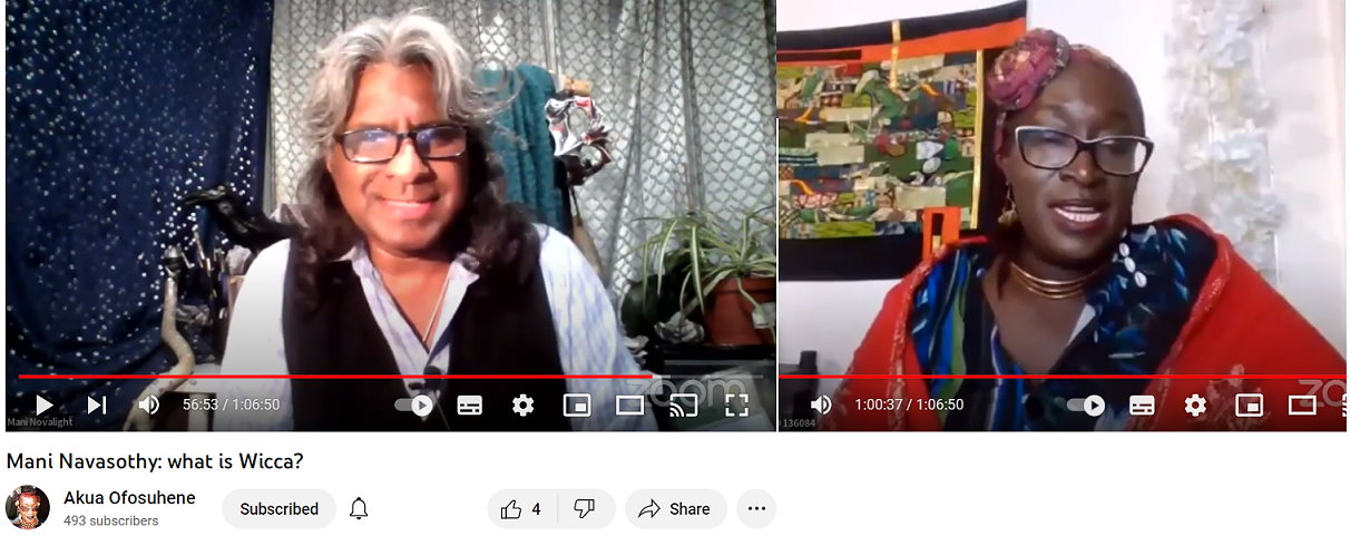 Conflicts, blood sacrifices, sex magic – Mani (Wiccan) interviewed by Akua Ofosuhene (Fire from ...